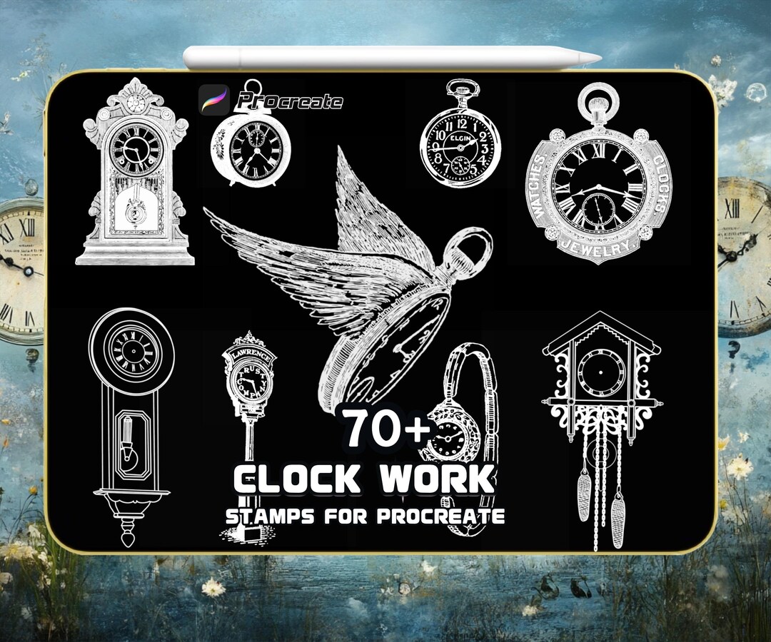 Procreate Clockwork Brushes: Steampunk Gear Design (digital Download - Etsy
