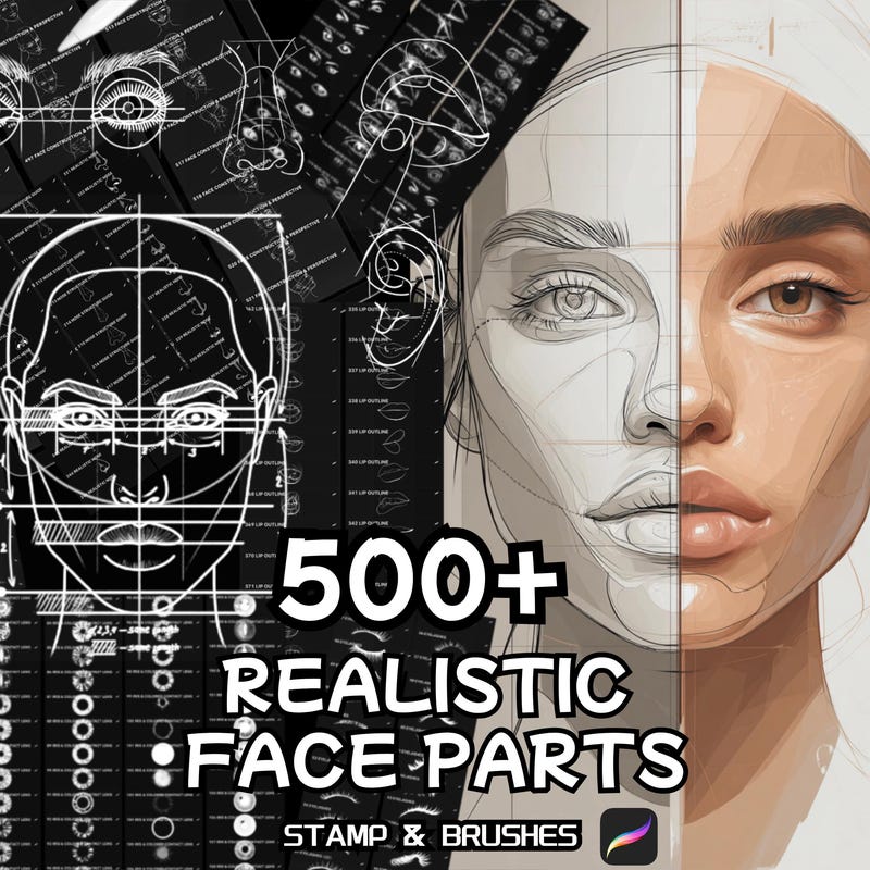 Watercolor Features - Etsy