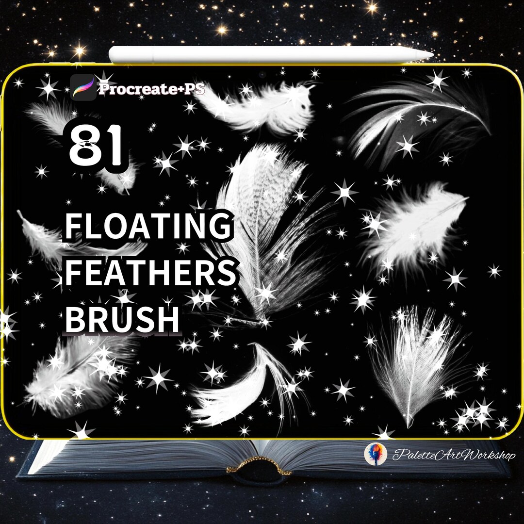Procreate Brush| Floating Feathers Brushes | Elegant Feather Patterns ...