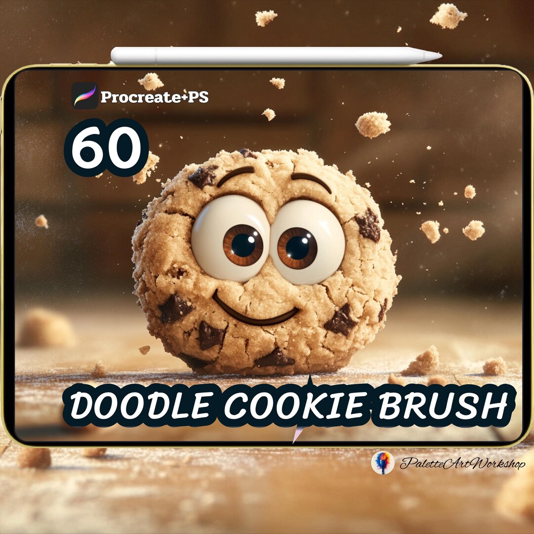 Procreate Brush | Chocolate Chip Cookie Stamps | Dessert Art | Instant ...