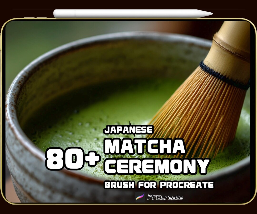 Procreate Japanese Matcha Ceremony Brush Set | Traditional Tea Culture ...