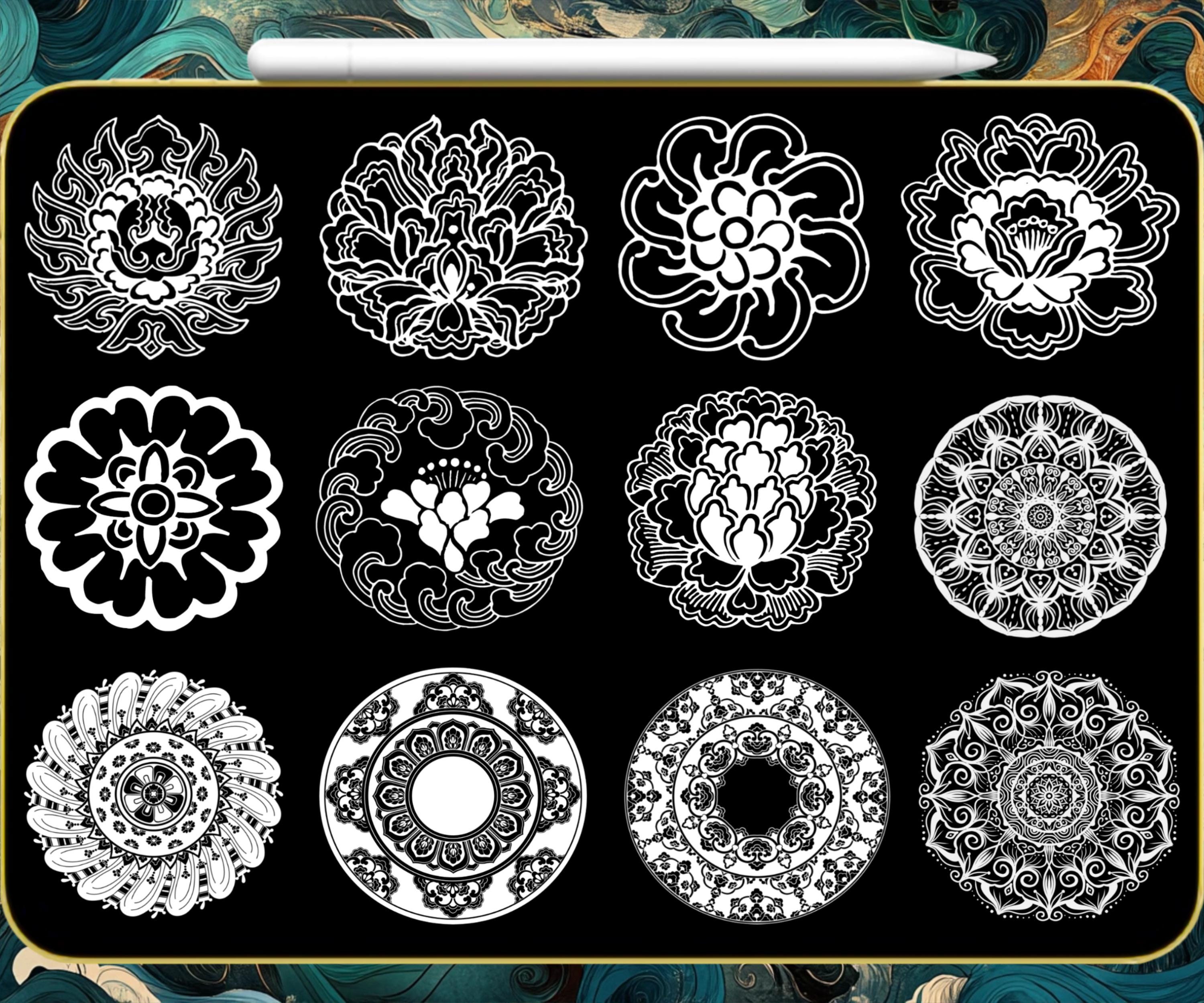 Dunhuang Procreate Brush Set | Chinese Motif & Cultural Stamp Brushes ...