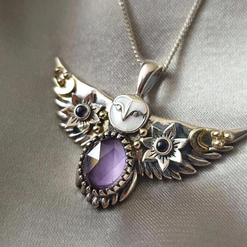 Amethyst Owl - Etsy