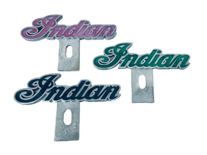 Indian Motorcycle Logo License Plate Topper With Color Fill - Etsy