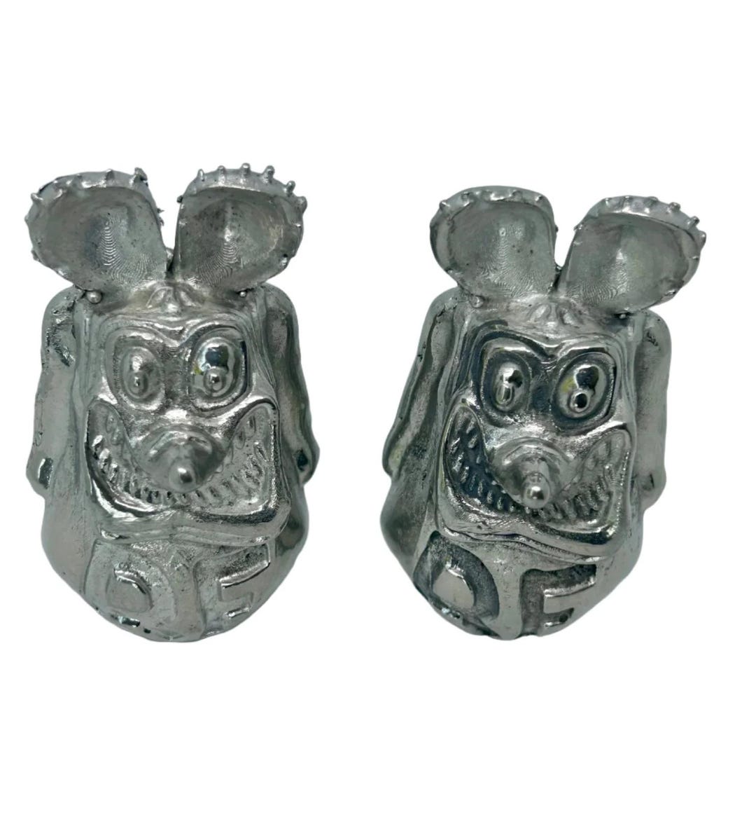 Rare Rat Fink Solid Pewter Sculpture, for Use as Shifter Knob or Hood ...
