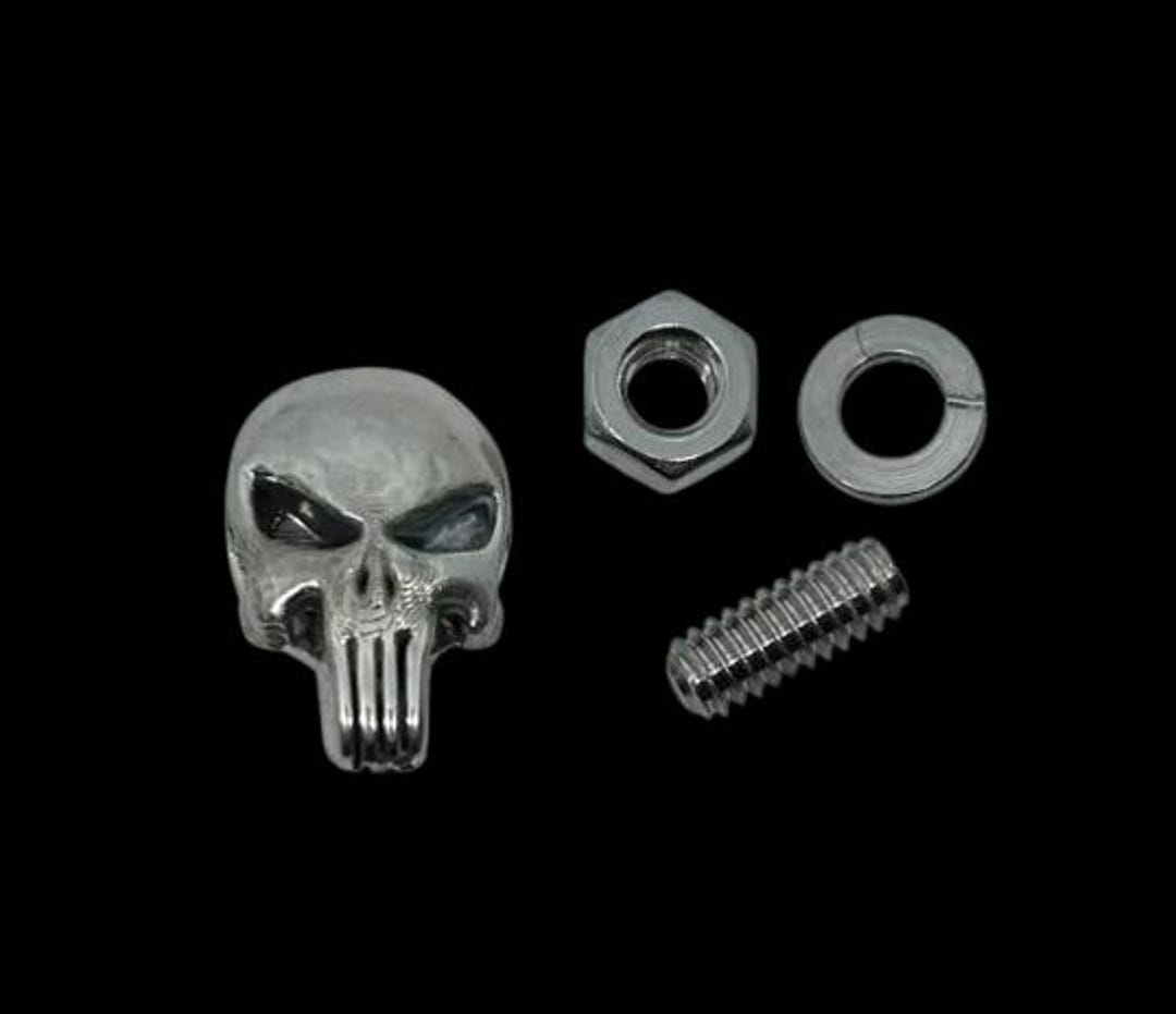Punisher Skull License Plate Bolts - Etsy