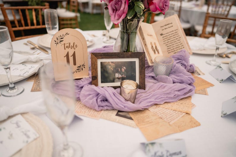 Custom Open Book Centerpiece / Wedding and Home Decor / Personalized ...