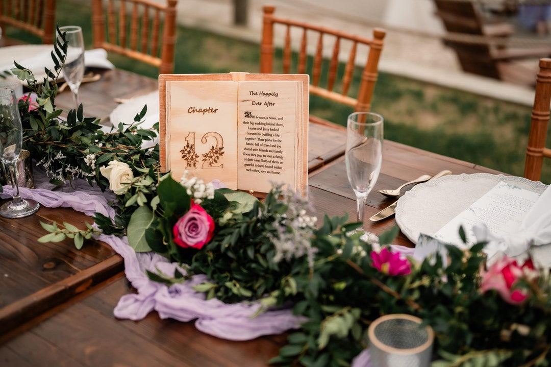 Custom Open Book Centerpiece / Wedding and Home Decor / Personalized ...