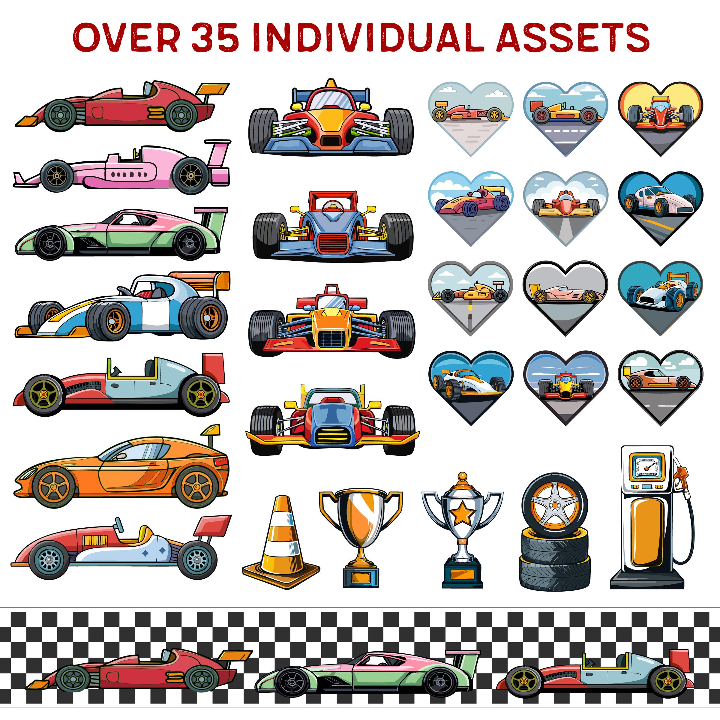 Valentine Box Race Car Printable Decor Kit Boy Valentine Box Custom ...