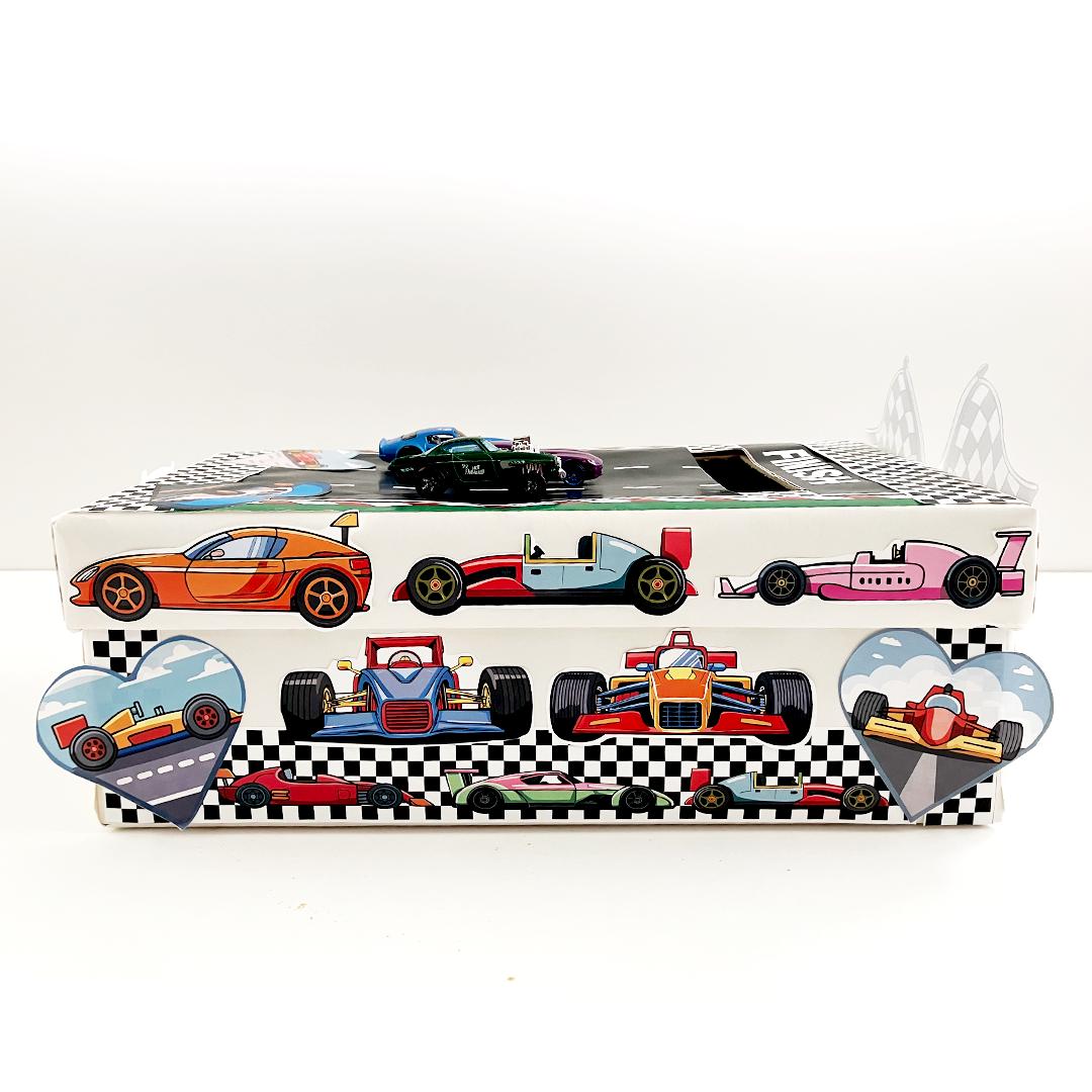 Valentine Box Race Car Printable Decor Kit Boy Valentine Box Custom ...