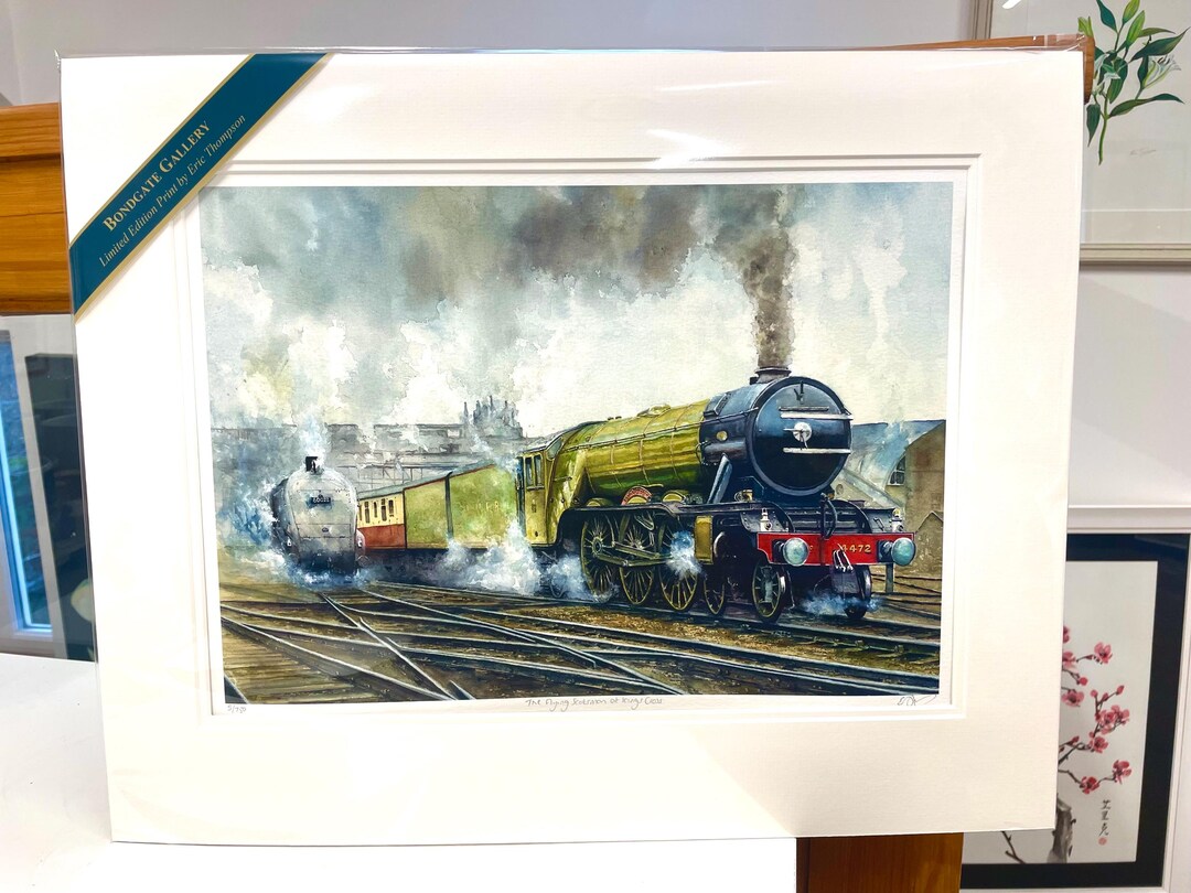The Flying Scotsman at Kings Cross Giclee Print Limited Edition, Signed ...