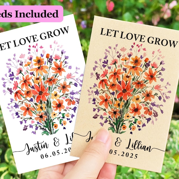 Wedding Seed Packets - Etsy