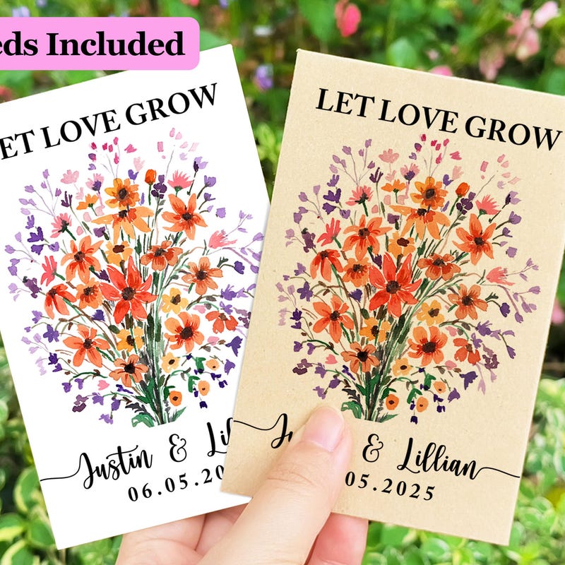 Seed Packet Favors - Etsy