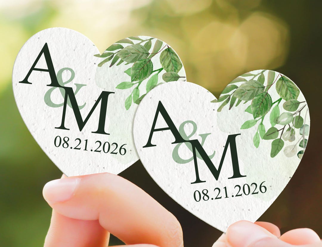 Personalized Wedding Seed Paper With Wildflower Seeds, Bulk ...