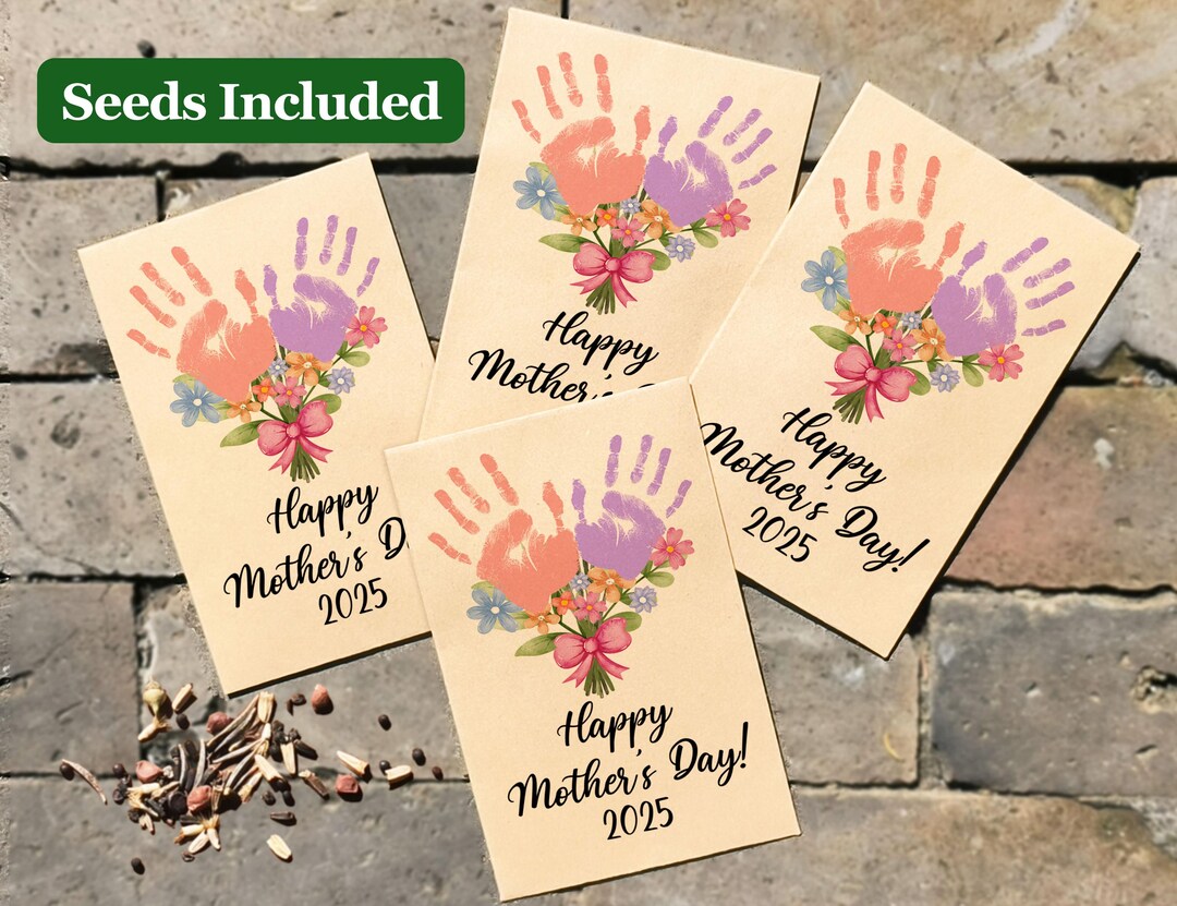 Mother Day Seed Packet, Mixed Wildflower Seed Packet, Mother's Day ...