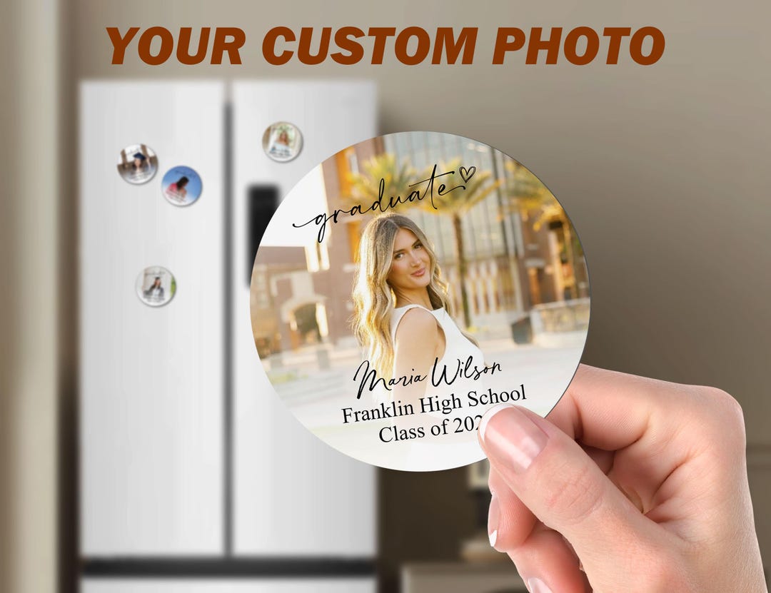 Graduation Party Magnet Favors/save the Date Photo Fridge Magnets/class ...