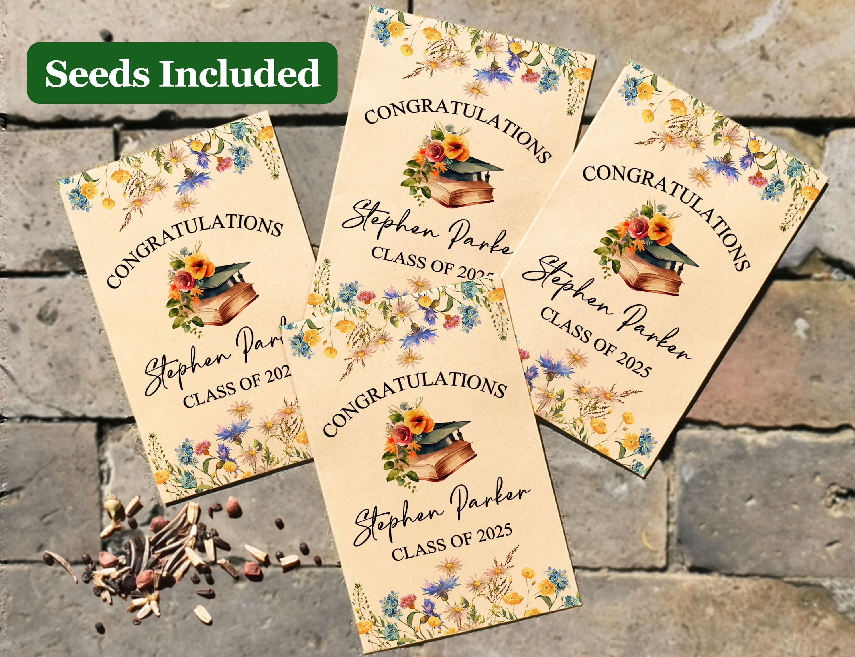 Bulk Graduation Seed Packet Party Favors for Guests, Custom ...