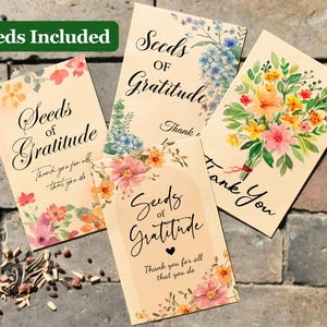Business Favors Seed Packets/seeds of Gratitude/thank You Favor ...