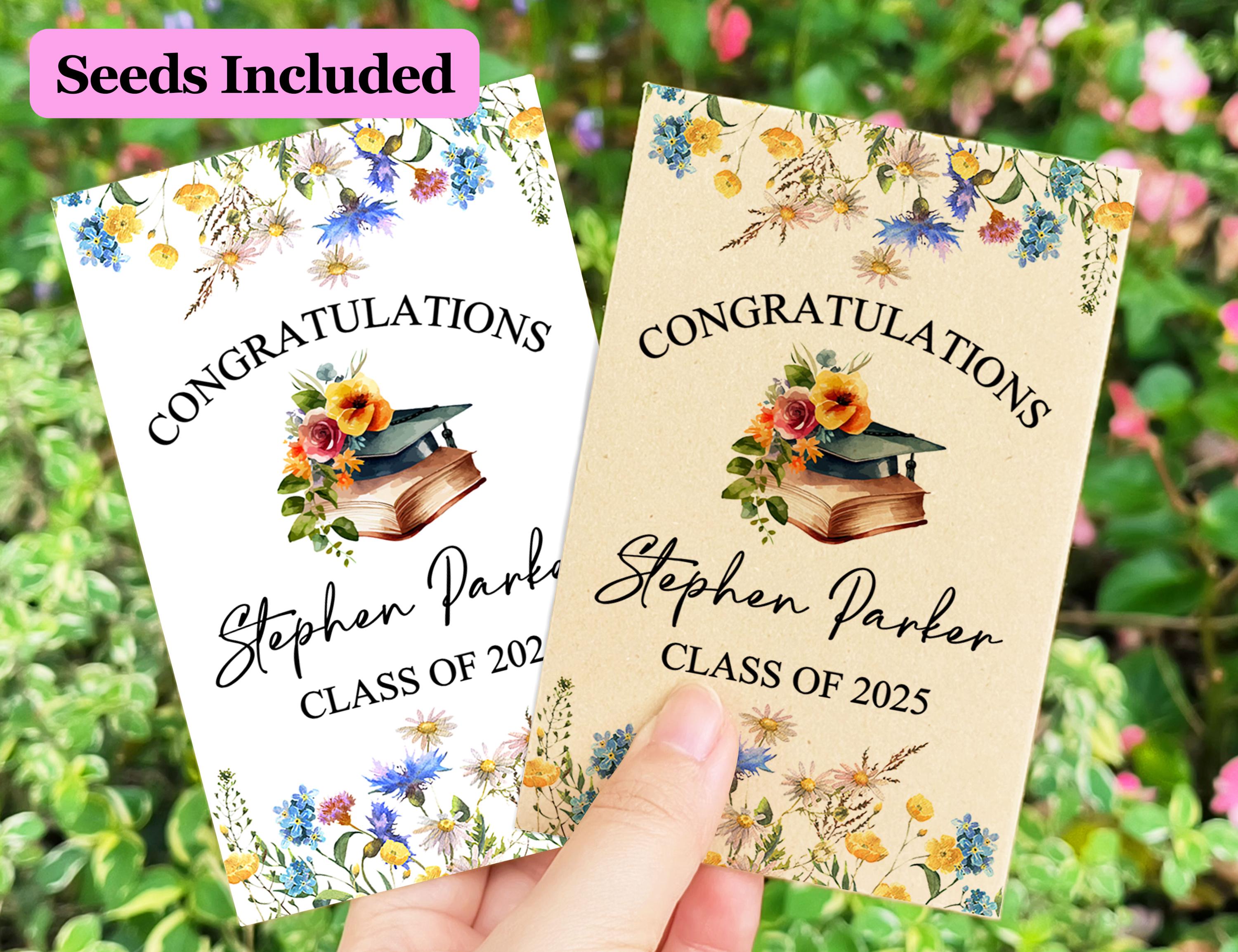 Bulk Graduation Seed Packet Party Favors for Guests, Custom ...