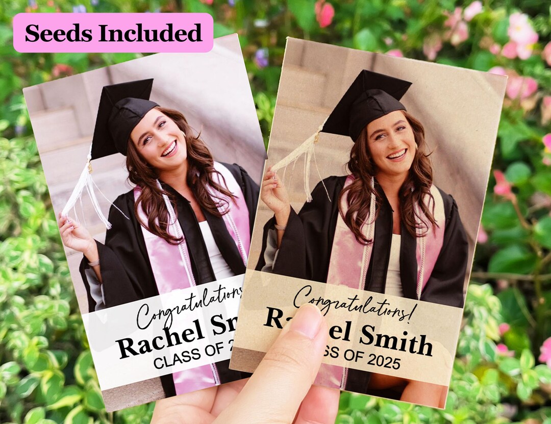 Custom Graduation Ceremony Seed Packets, Graduation Party Favors in ...
