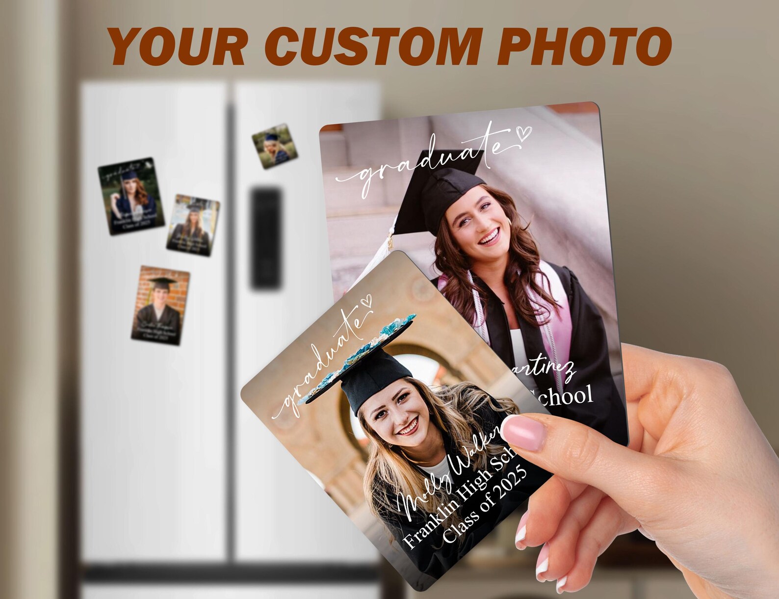 Personalized Photo Graduation Fridge Magnet, Bulk Graduation Gifts ...