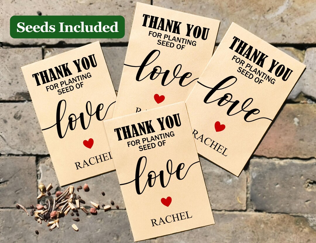 Thank You Seed Packets for Teacher With Thank You for Helping Me Grow ...