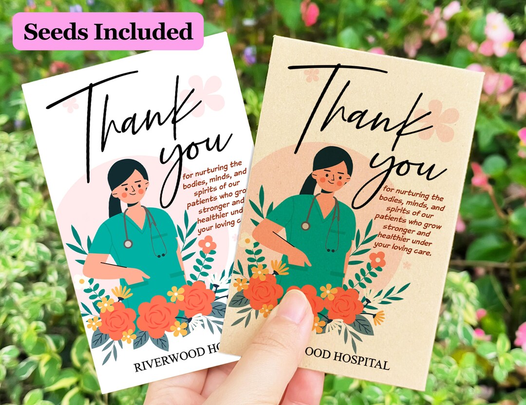 Thank You Hospital, Wildflower Seed Packet Favors Idea, Thank You ...