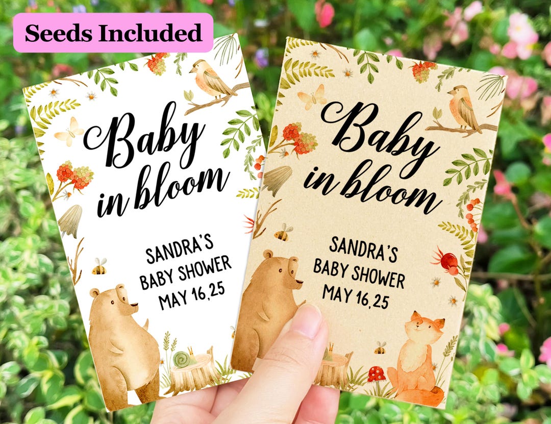 Baby Shower Seed Packets/baby Shower Favors for Guests/party Favors ...