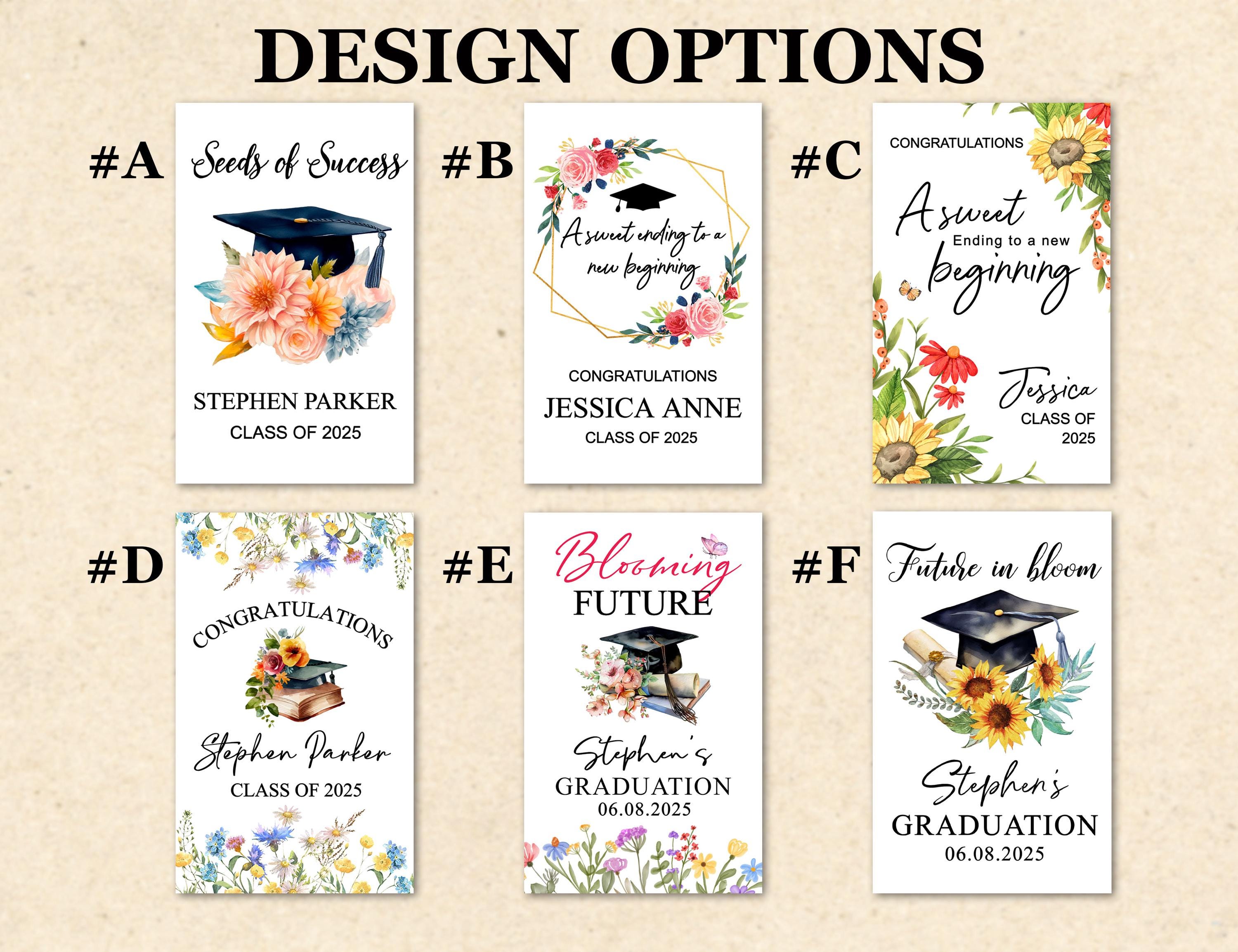 Bulk Graduation Seed Packet Party Favors for Guests, Custom ...