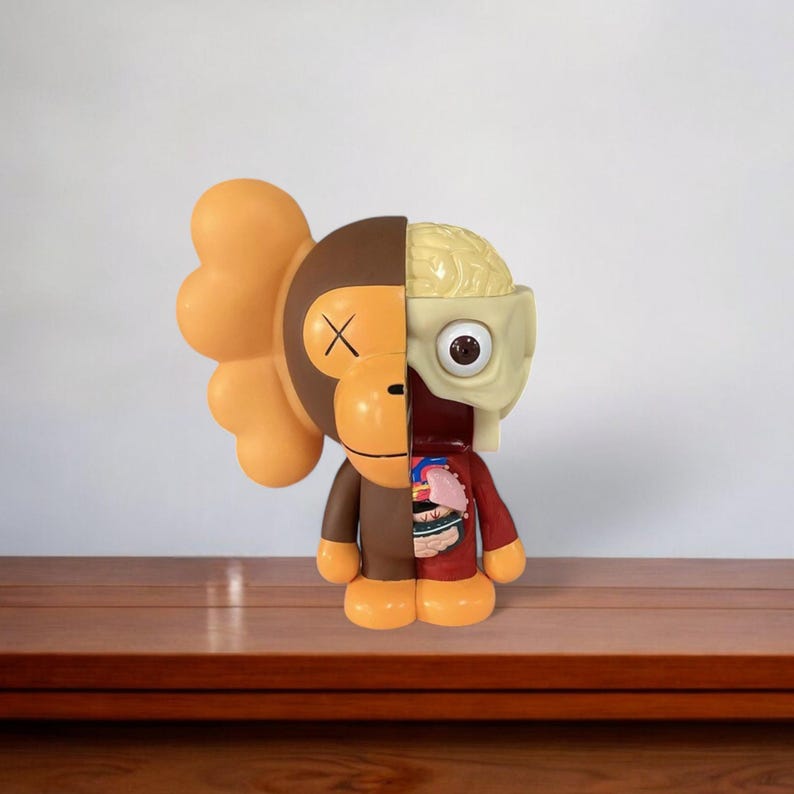 KAWS Anatomy Figures Decorative Hypebeast Collectible Statue Bape ...