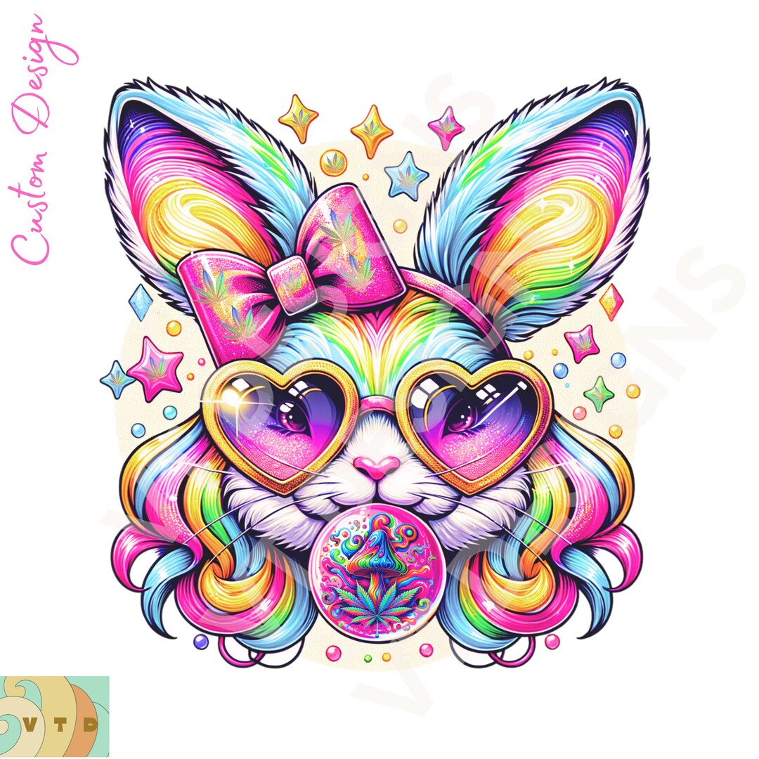 Easter 420, Stoner Bunny, Gifts for Her,shroom Easter Bunny, Trending ...