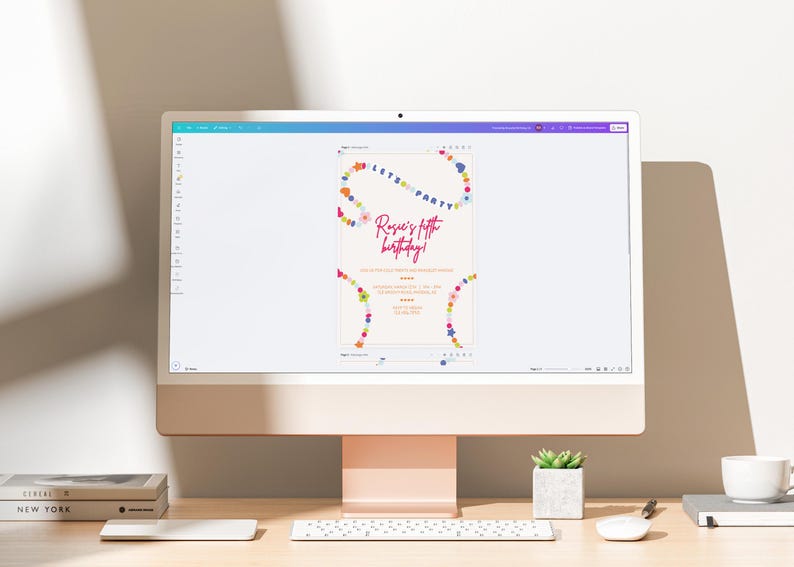 Editable Friendship Bracelet Birthday Invite for Girls | Birthday Era ...