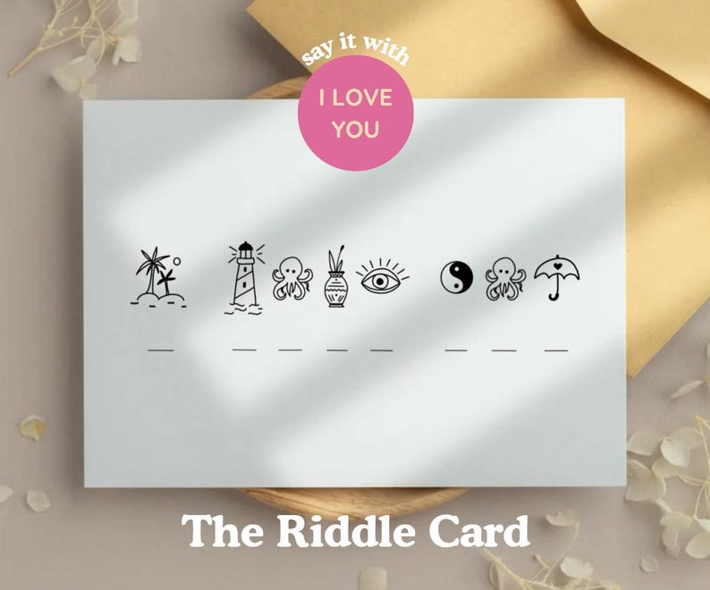Mother's Day Riddle Card Printable | I Love You Puzzle Card for Mom ...