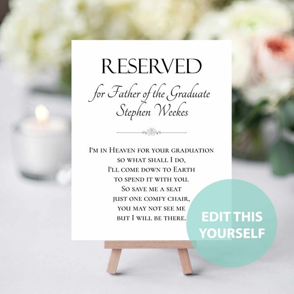 Memorial Table Graduation - Etsy