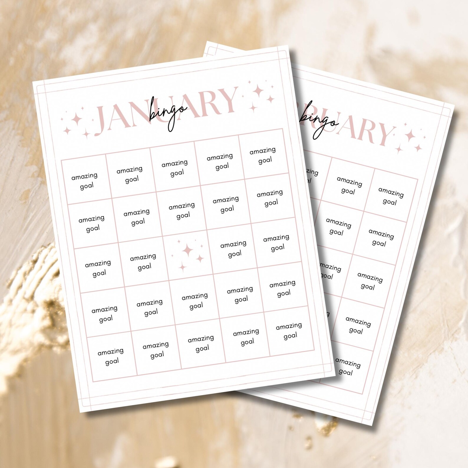 Custom Monthly Bingo Cards, Monthly Bingo, Monthly Goals, Monthly ...