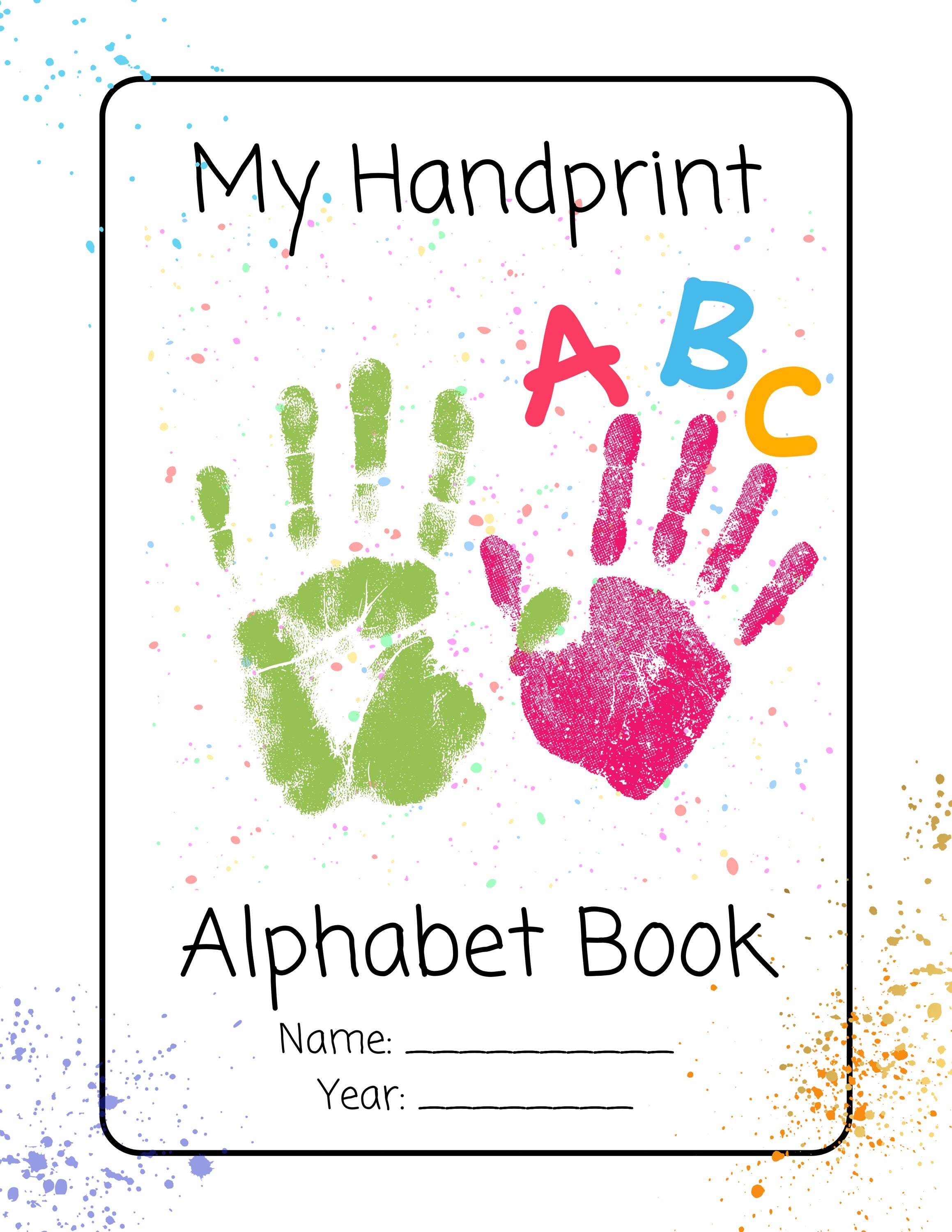 My Handprint Alphabet Book - Etsy