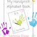 My Handprint Alphabet Book - Etsy