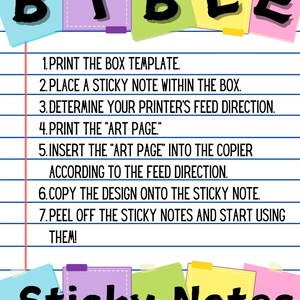 DIY Bible Sticky Notes - Etsy