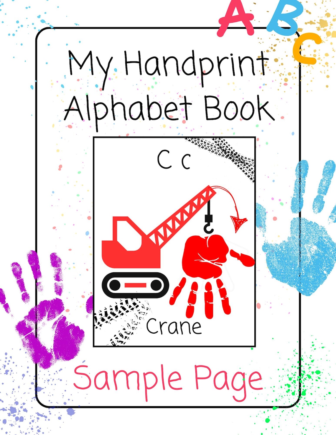 My Handprint Alphabet Book - Etsy
