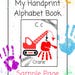 My Handprint Alphabet Book - Etsy