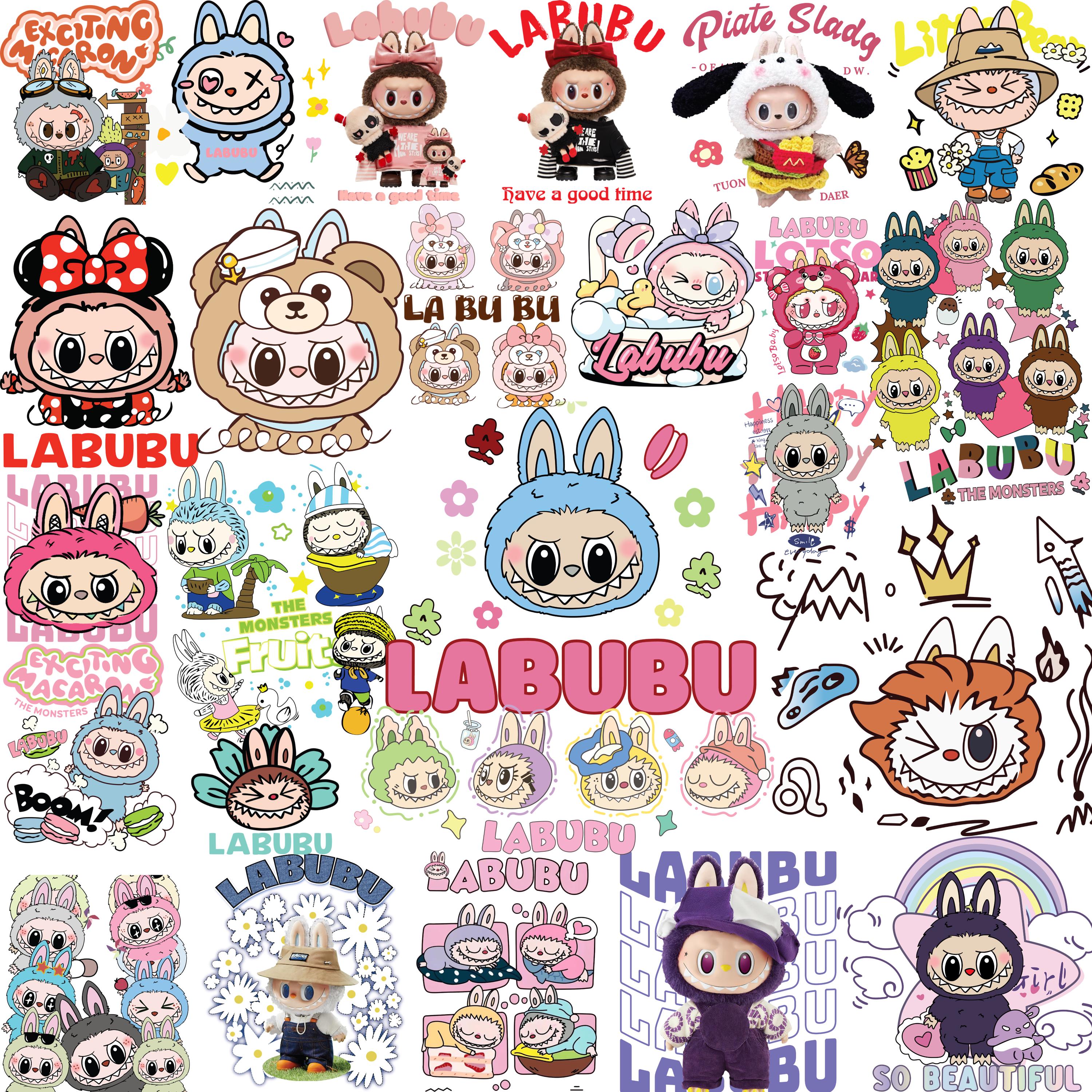 60 Labubu Design PNG Bundle Vol 1 |kawaii Cute Digital Stickers |cute ...