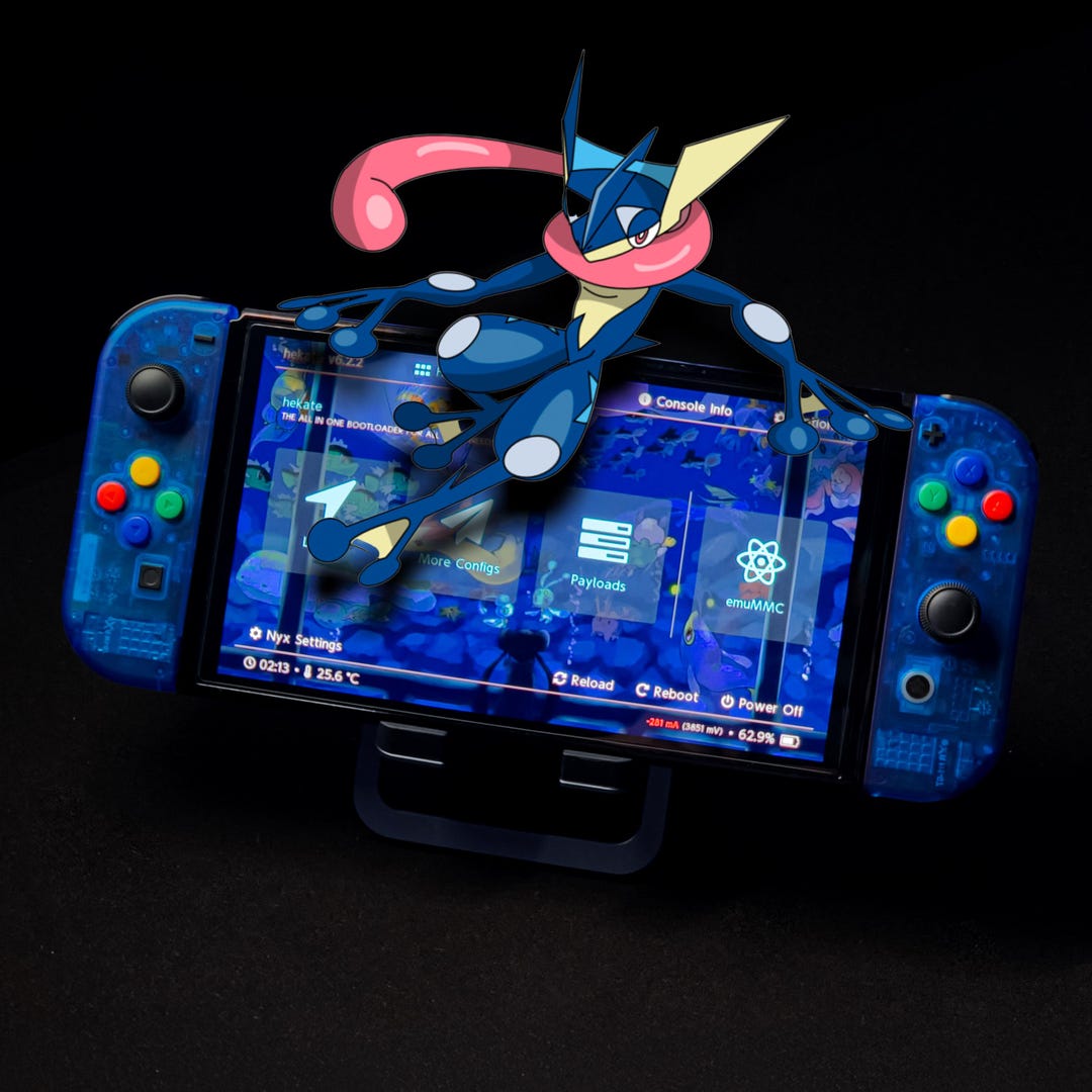 Switch OLED Custom Blue Transparent Limited - Etsy