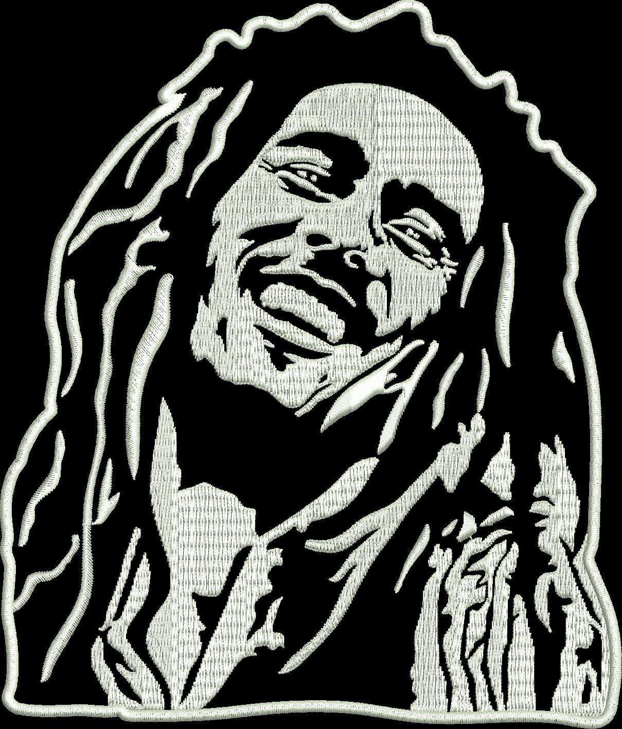 Bob Marley Music Embroidery Design, Digital Download, Instant Download ...
