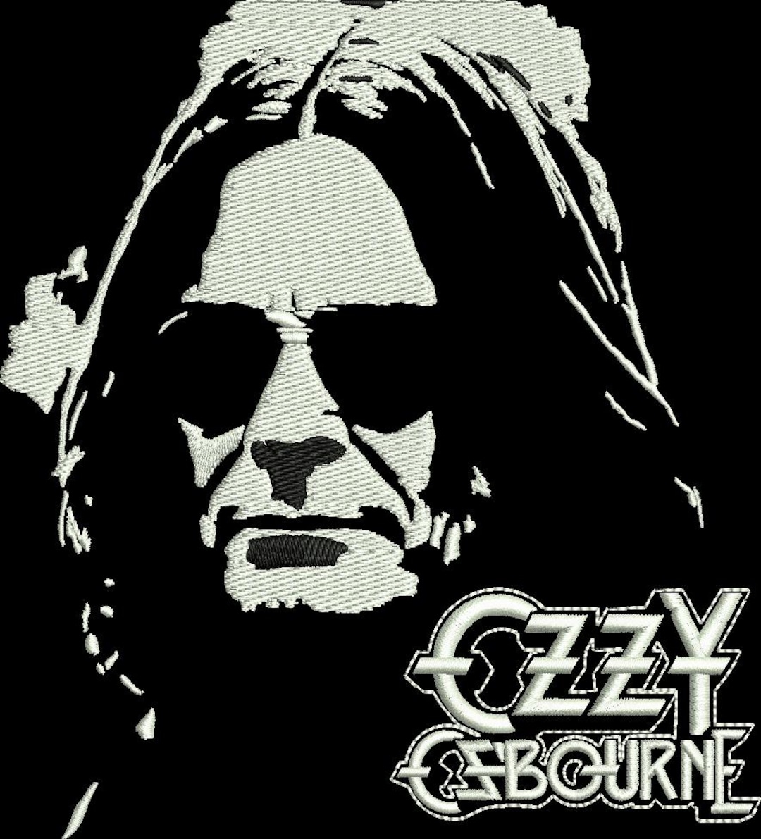 Ozzy Osbourne Embroidery Design - Etsy