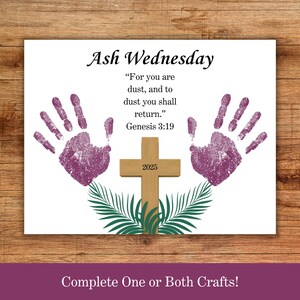 Ash Wednesday Handprint Craft Printable, Ash Wednesday Thumbprint Craft ...