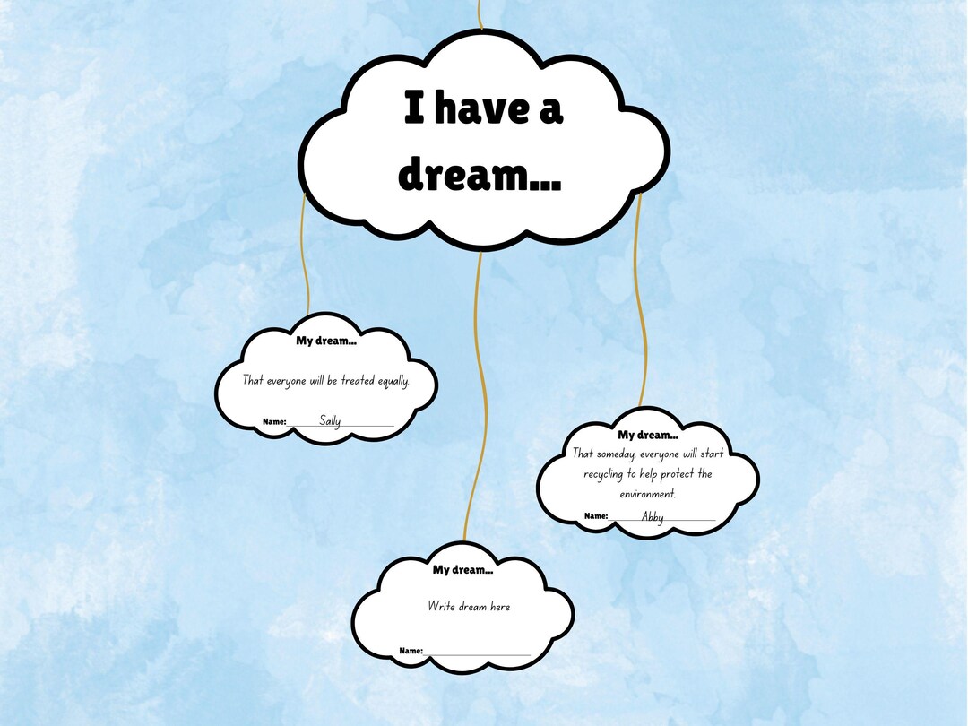 Printable Martin Luther King Jr Activity, I Have a Dream Activity, MLK ...