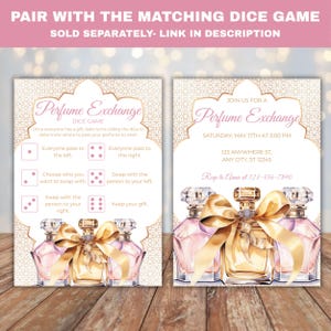 Editable Perfume Exchange Invitation Templates, Printable and Digital ...