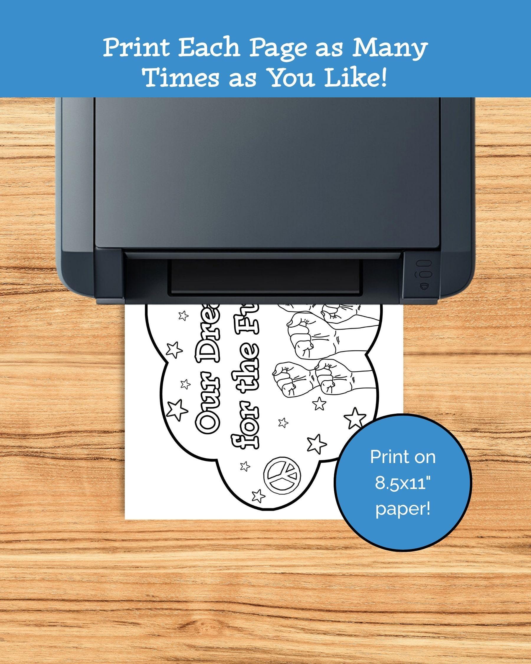 MLK Day Dream Cloud Writing Activity • I Have a Dream Printable ...