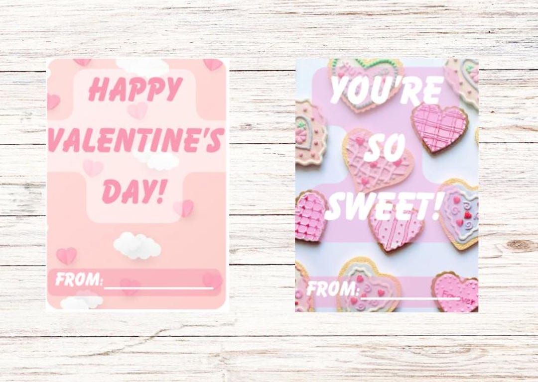 Printable Valentine's Day Cards for Classroom, Valentine's for Kids ...