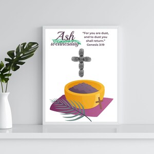Ash Wednesday Handprint Craft Printable, Ash Wednesday Thumbprint Craft ...